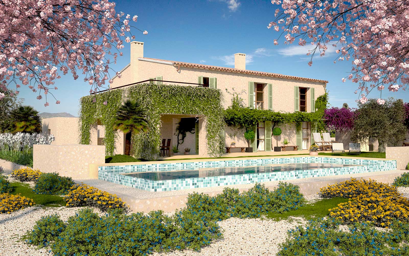 Renders para vivienda rústica en Manacor - ES